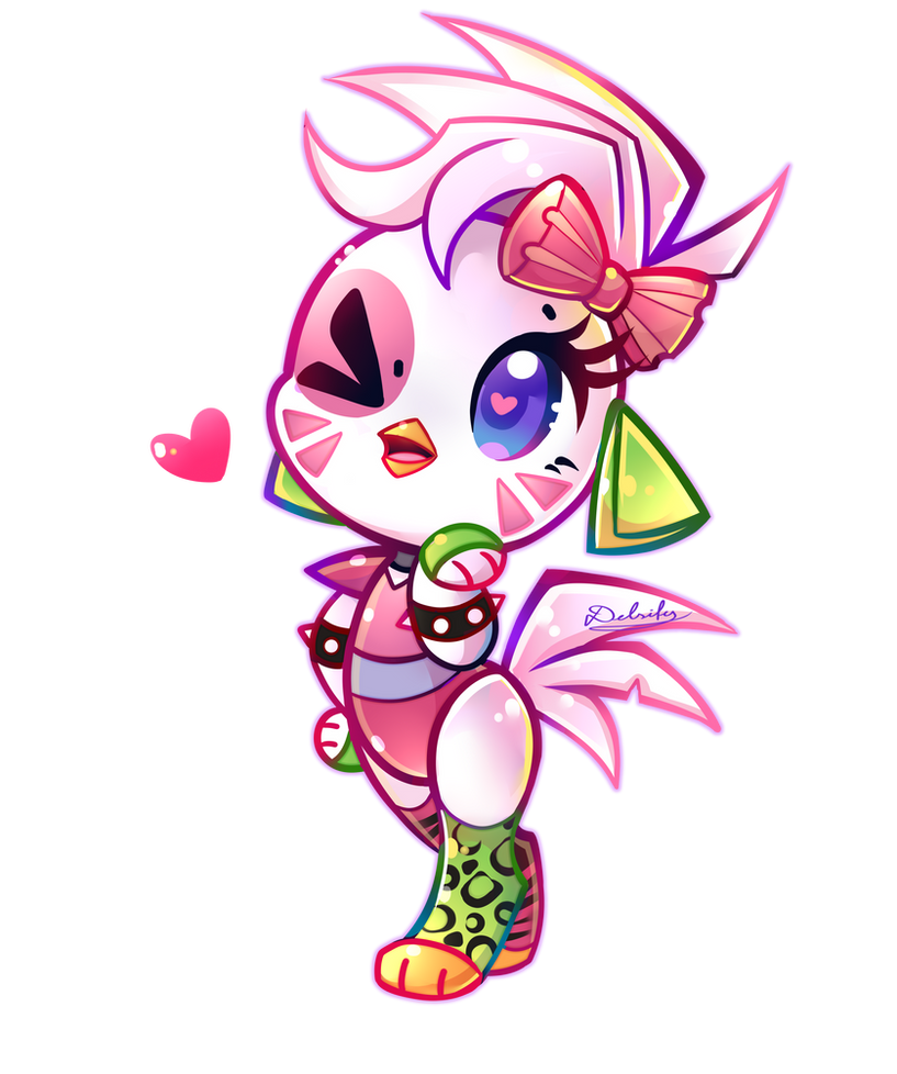 Fnaf Chibi Glamrock Chica Fanart Delsify By Delsify On Deviantart