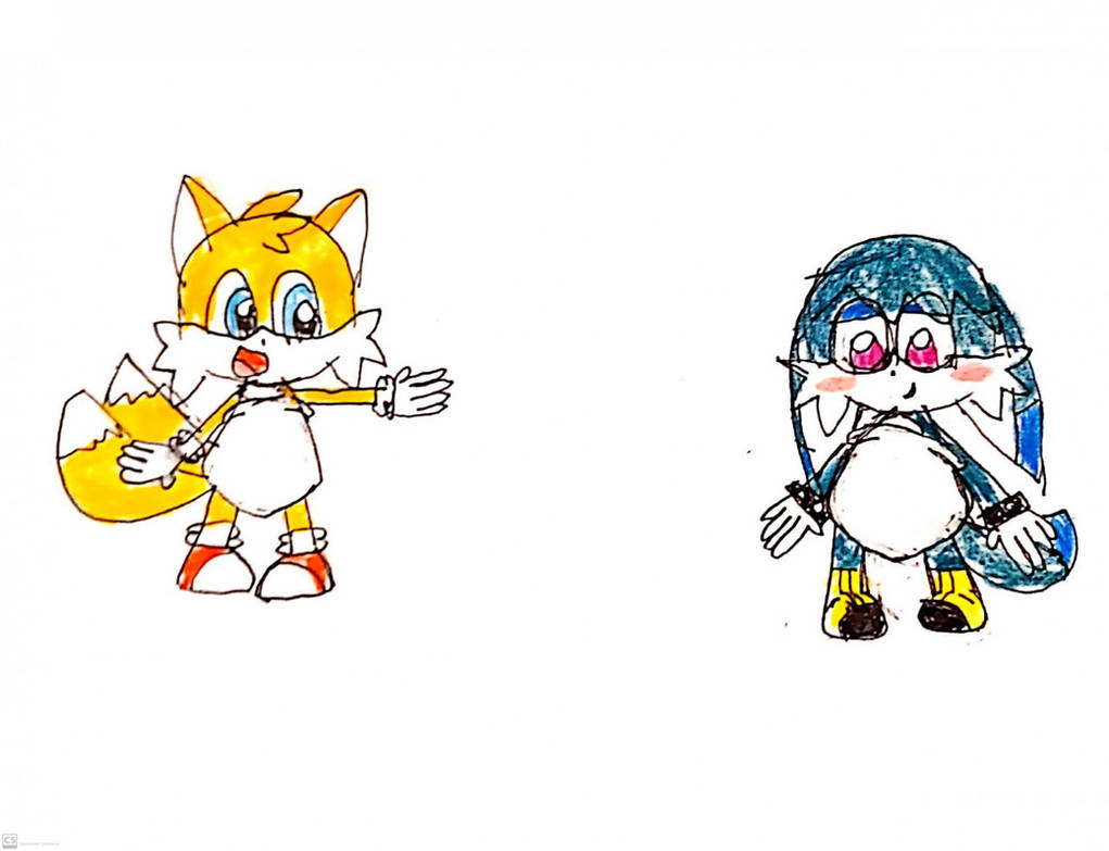 Tails And Kitsunami In Diapers By Holyknight750 On Deviantart