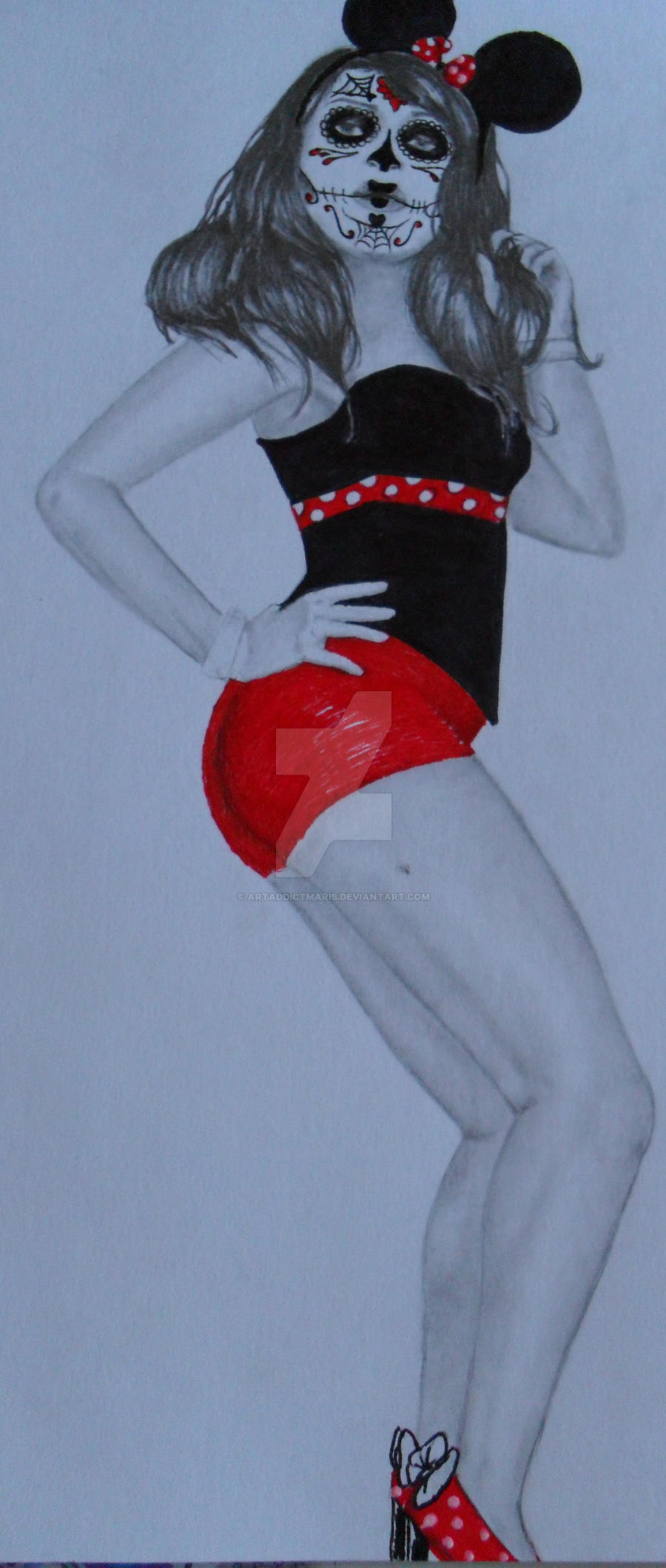 Minnie Mouse Pin Up By Artaddictmaris On Deviantart