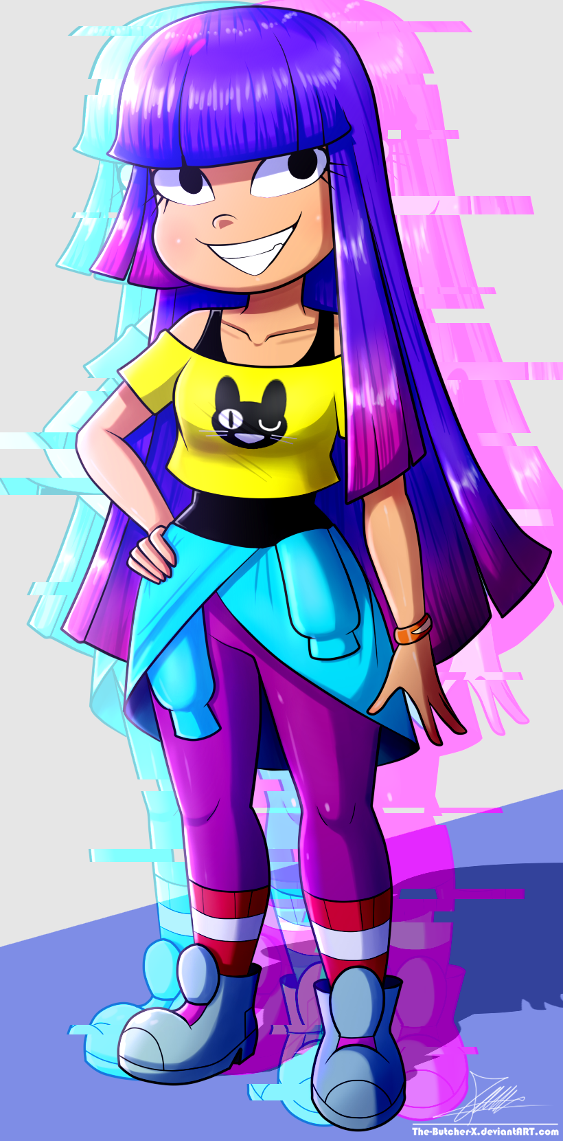 Miko Glitch Techs By The Butcher X On Deviantart