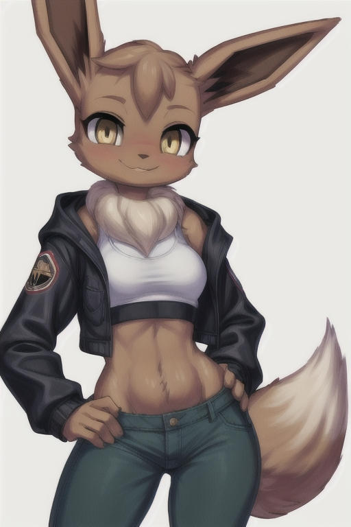 Anthro Eevee Ia By Manitox On Deviantart