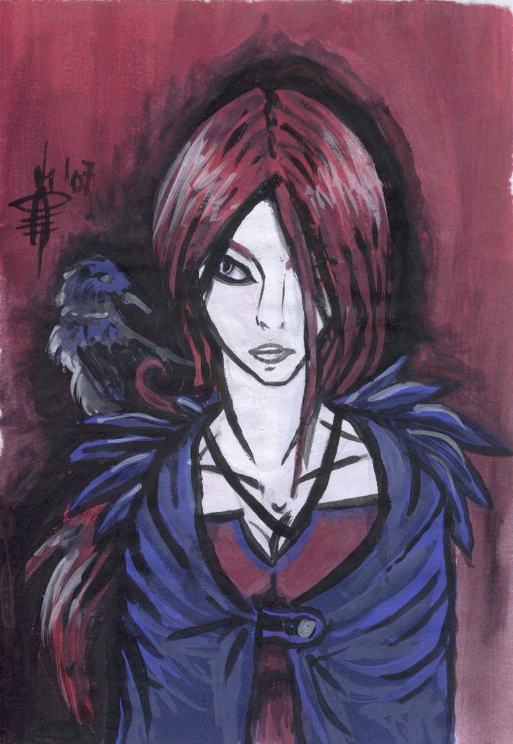 The Lady and the Crow by NoemiDragonsLady on DeviantArt