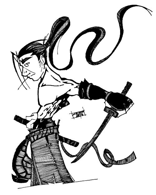 Unnamed Uncolored Samurai by Inkblot-Crisis on DeviantArt
