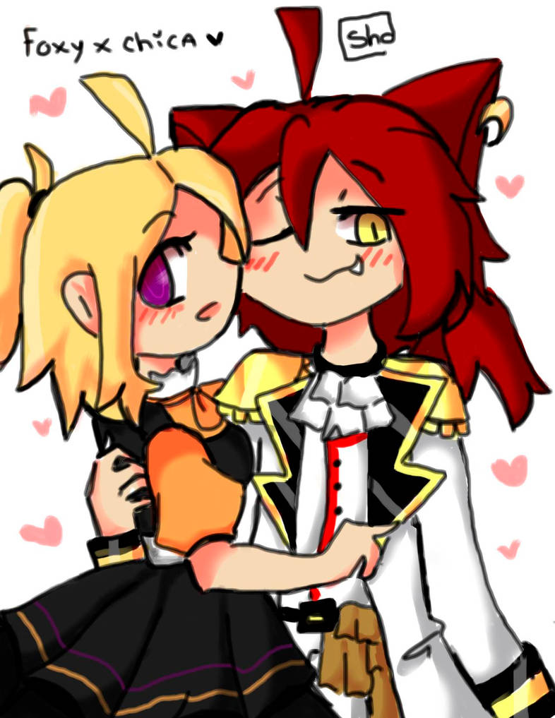 Chica X Foxy By Shobyny On Deviantart