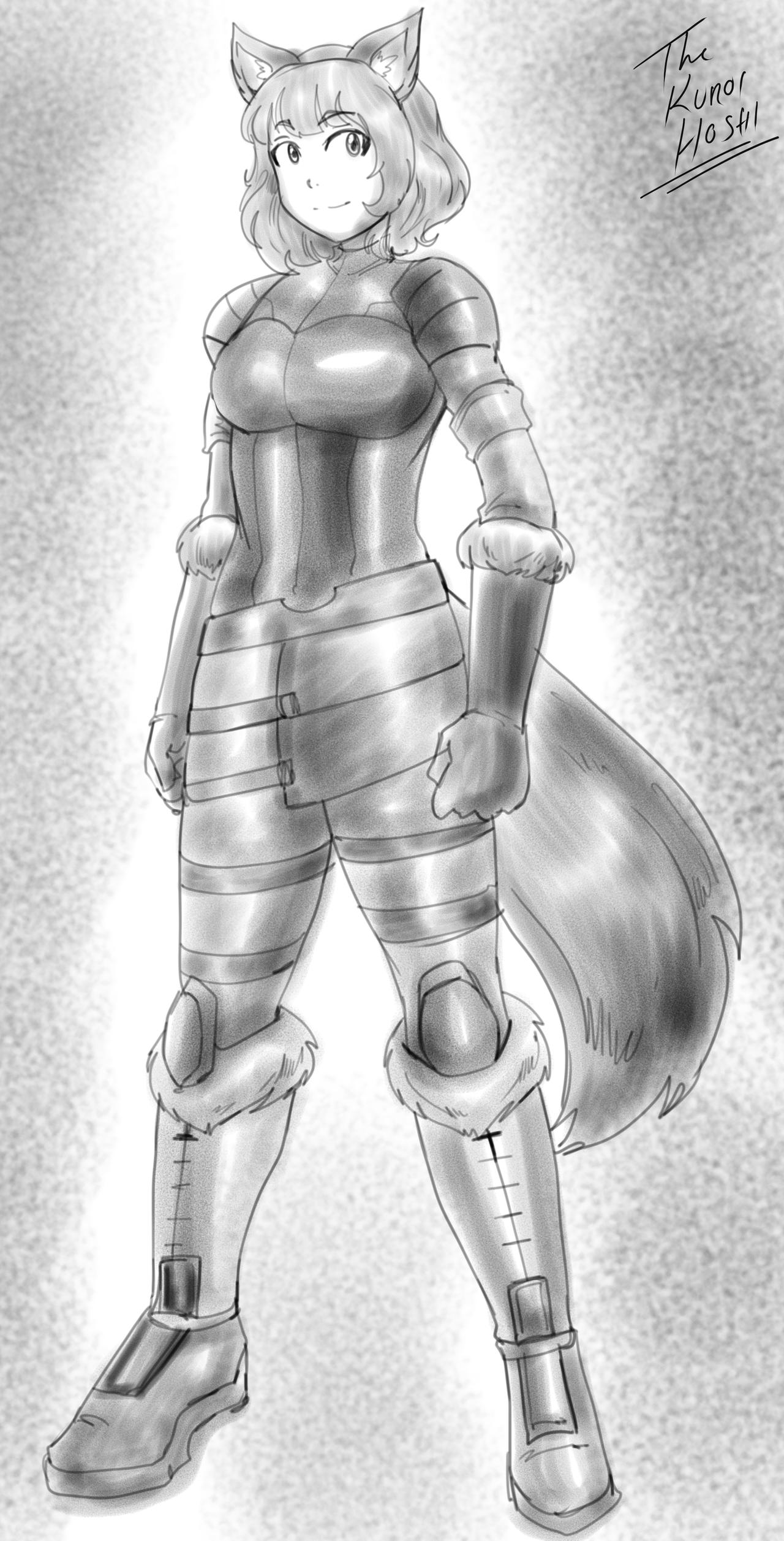 Kitsune Girl By Kalebold On Deviantart