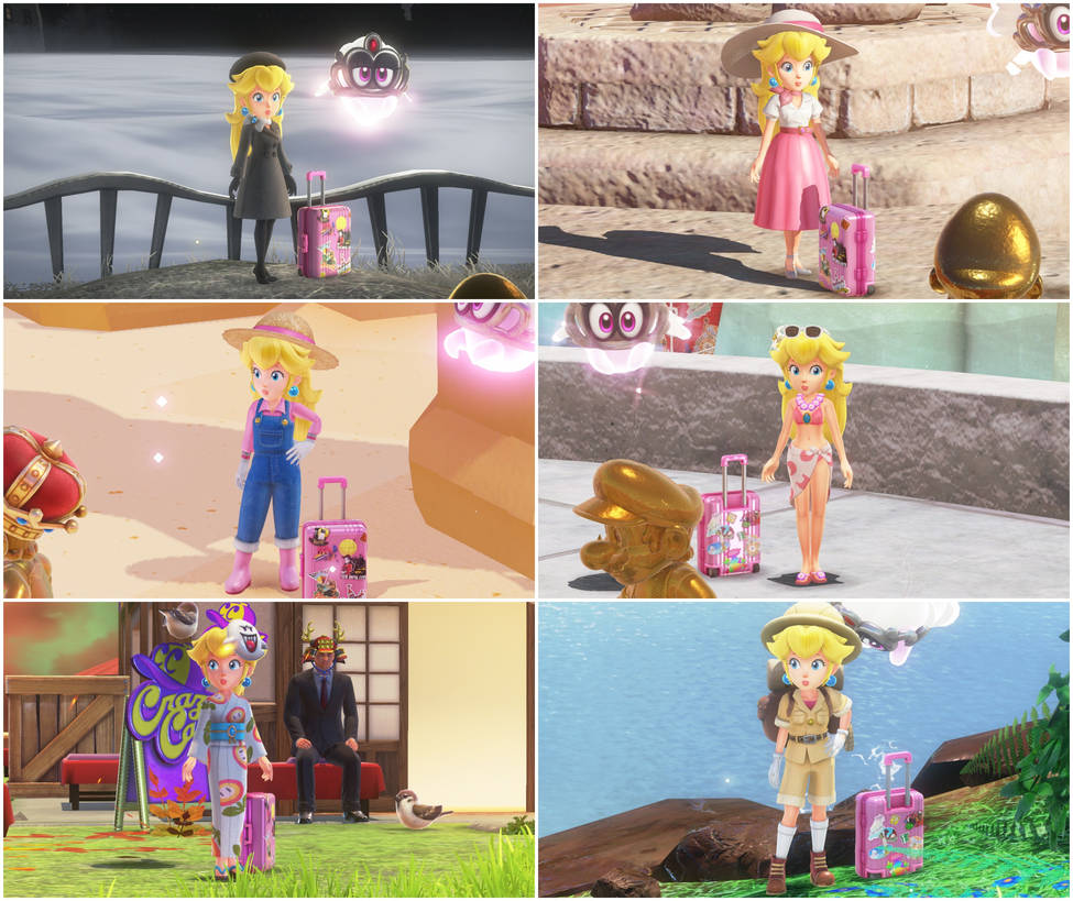 Princess Peach Odyssey Alternate Outfits By Pinkythepink On Deviantart
