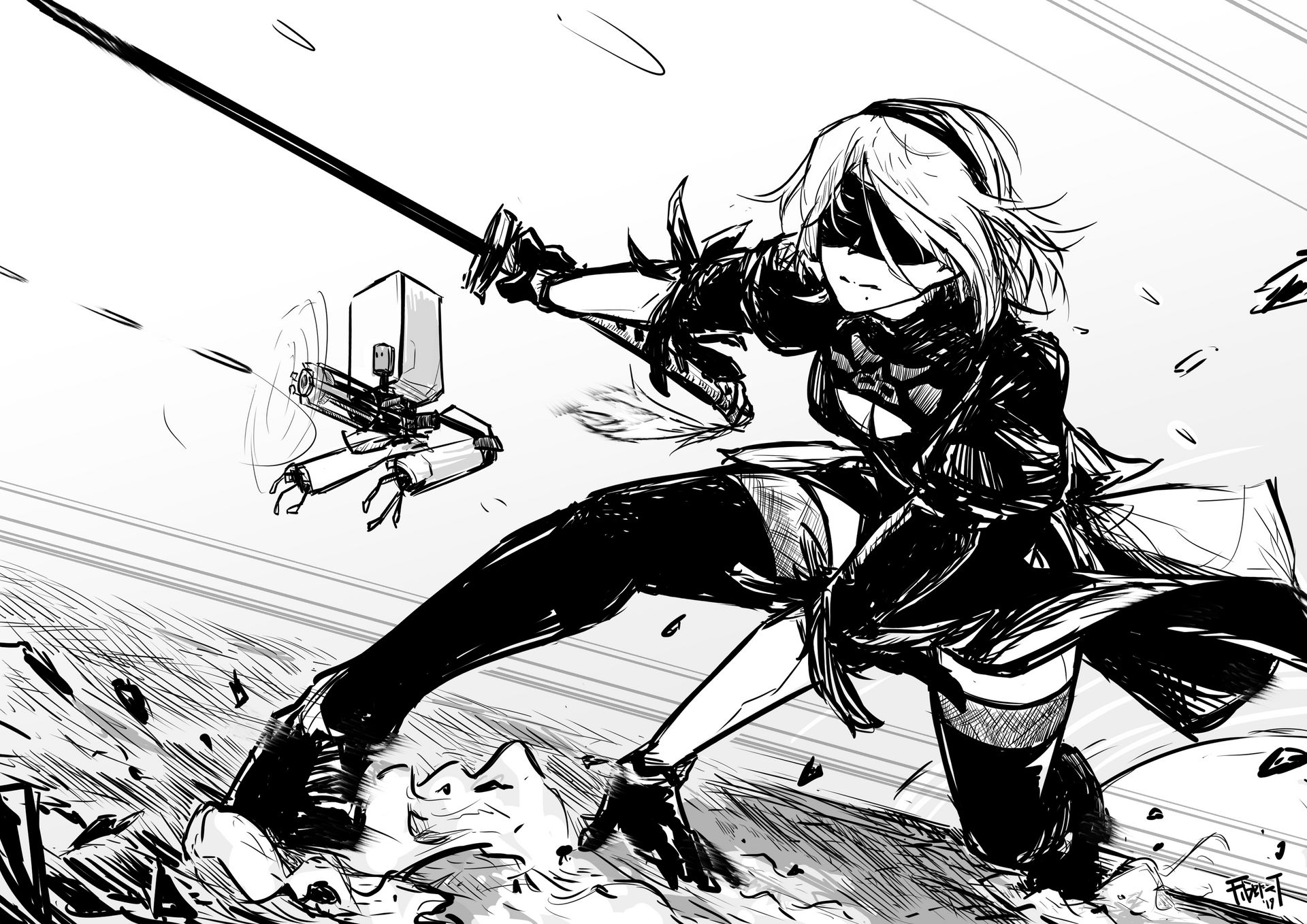 Yorha No 2 Type B By Fibertrash On Deviantart