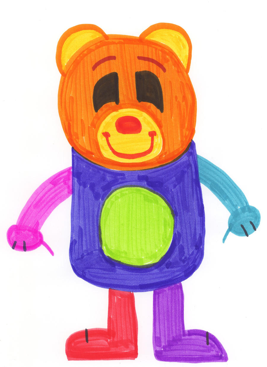 Rainbow Teddy Bear By Cheerbearsfan On Deviantart