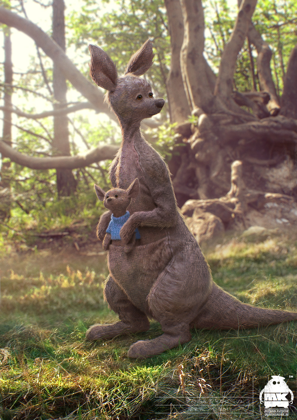 Christopher Robin Kanga Roo Character Design By Michaelkutsche On