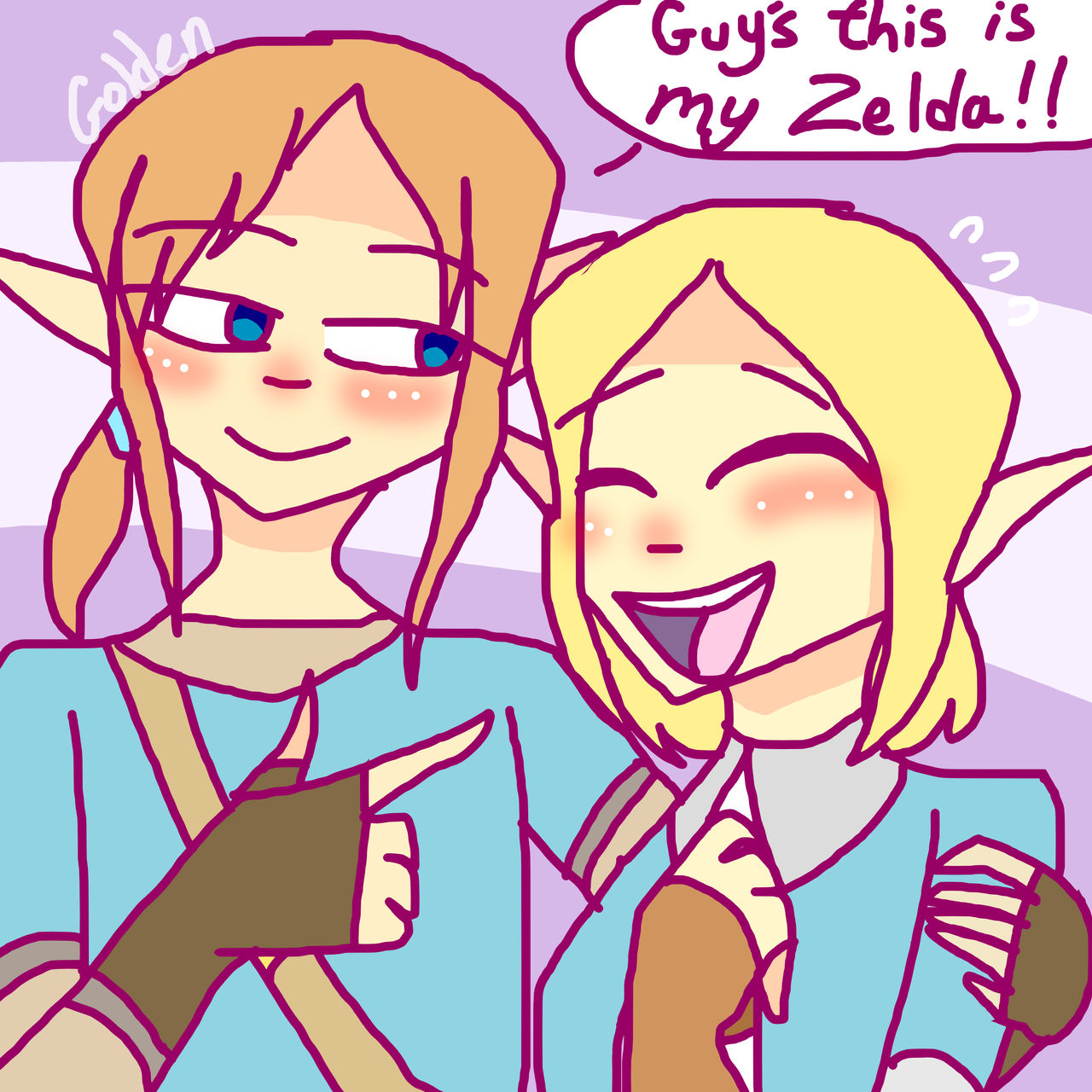 Ssbu Link Introduce His Zelda By Glitchghost76 On Deviantart