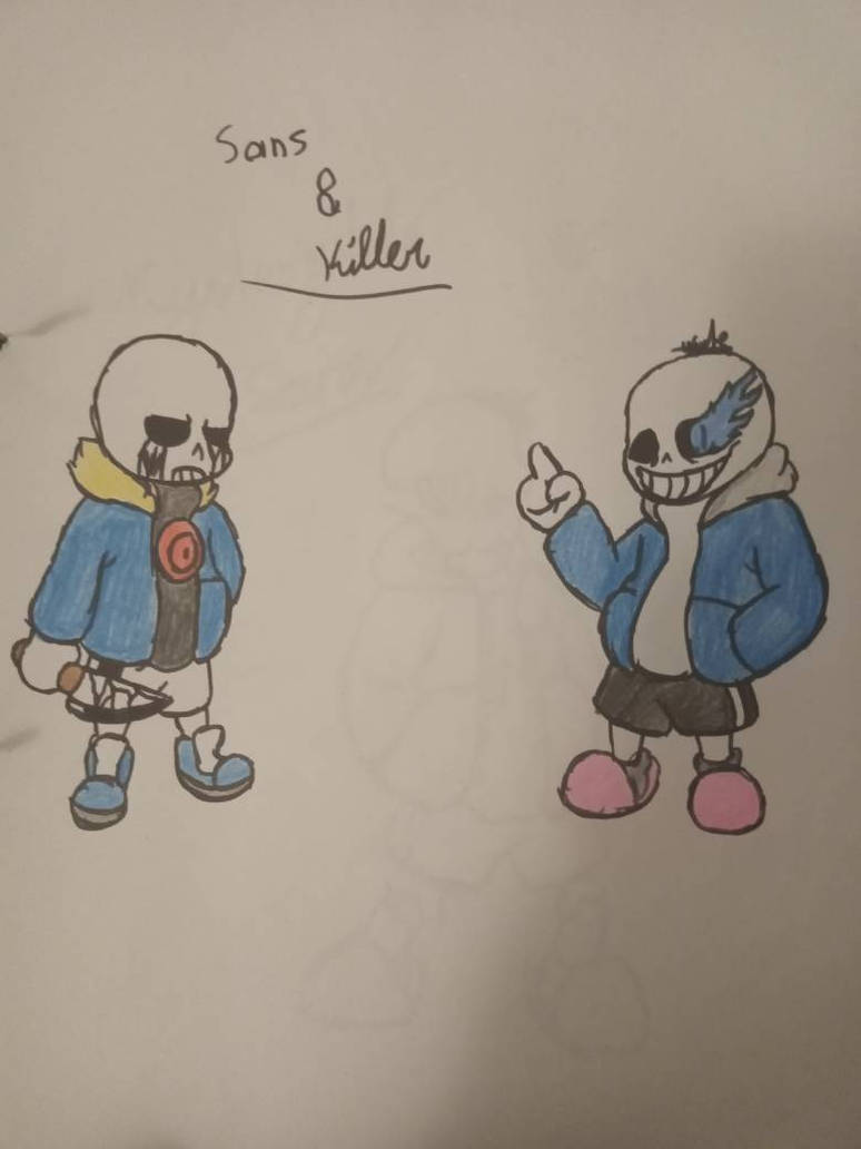 Bitty Killer And Sans By Mommynugget64 On Deviantart