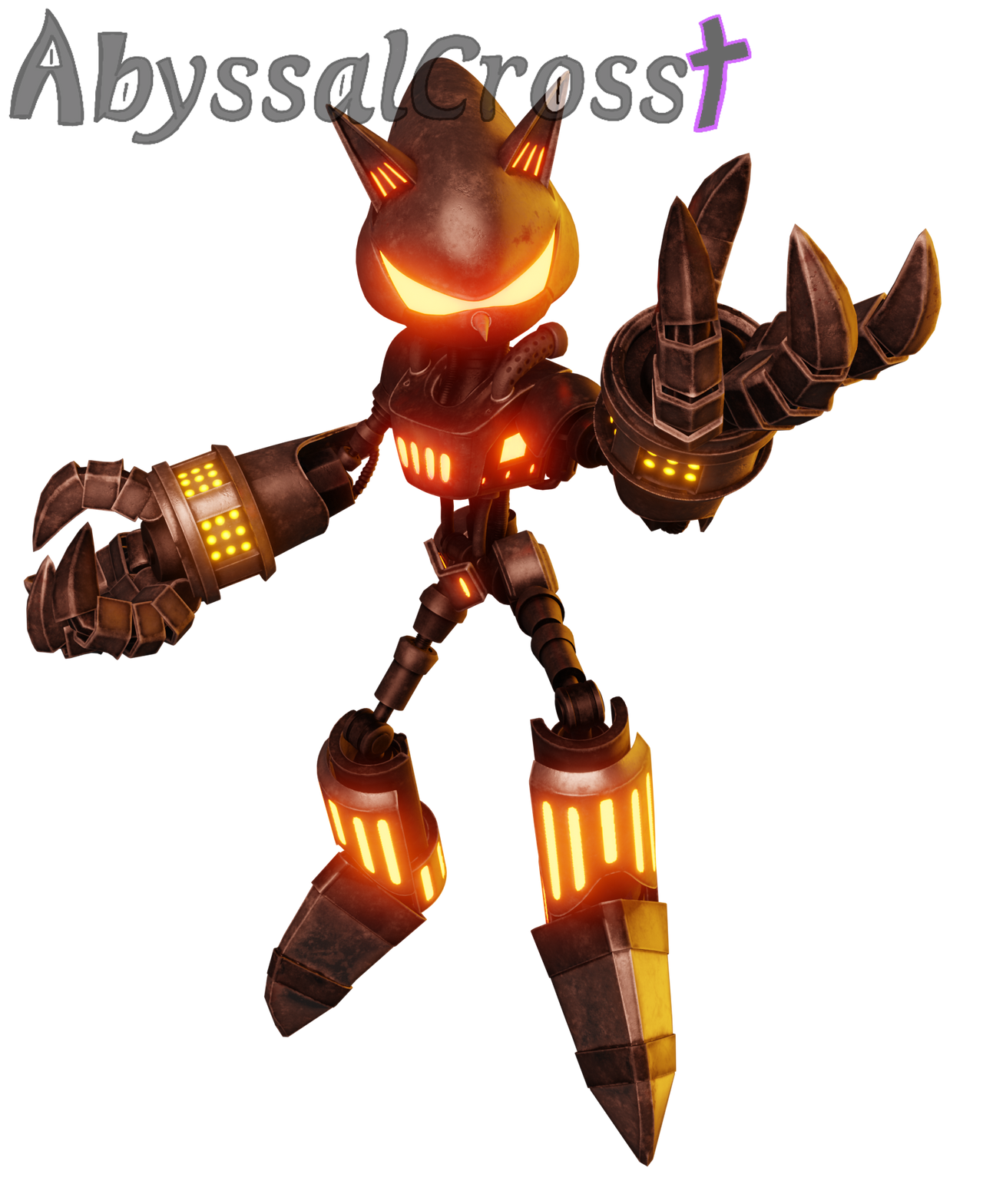 Furnace Metal Sonic Pose 3 By Abyssalcross On Deviantart