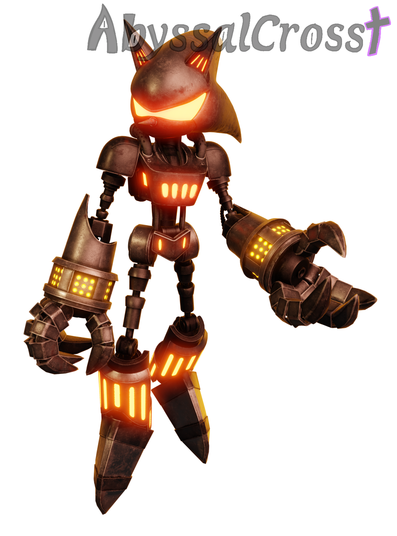 Furnace Metal Sonic Pose 5 By Abyssalcross On Deviantart