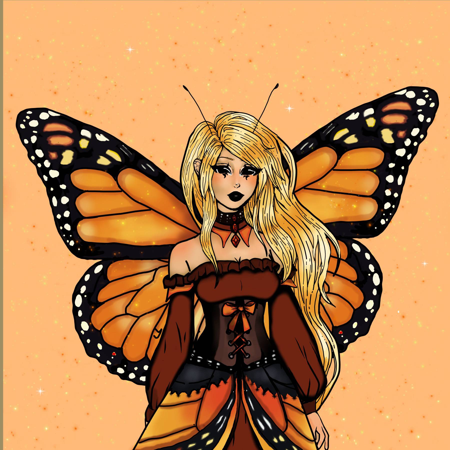 Monarch Butterfly Girl By Crispydeliciousart On Deviantart