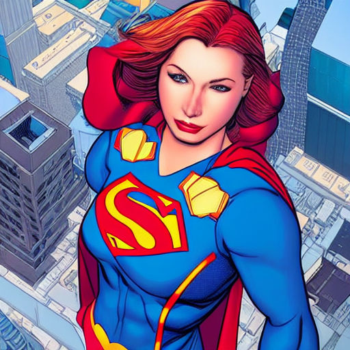 Supergirl Flying Over A City By Willowtreecat On Deviantart