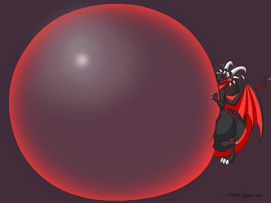 Massive Dragon Belly Inflation Red By Doodledan86 On Deviantart