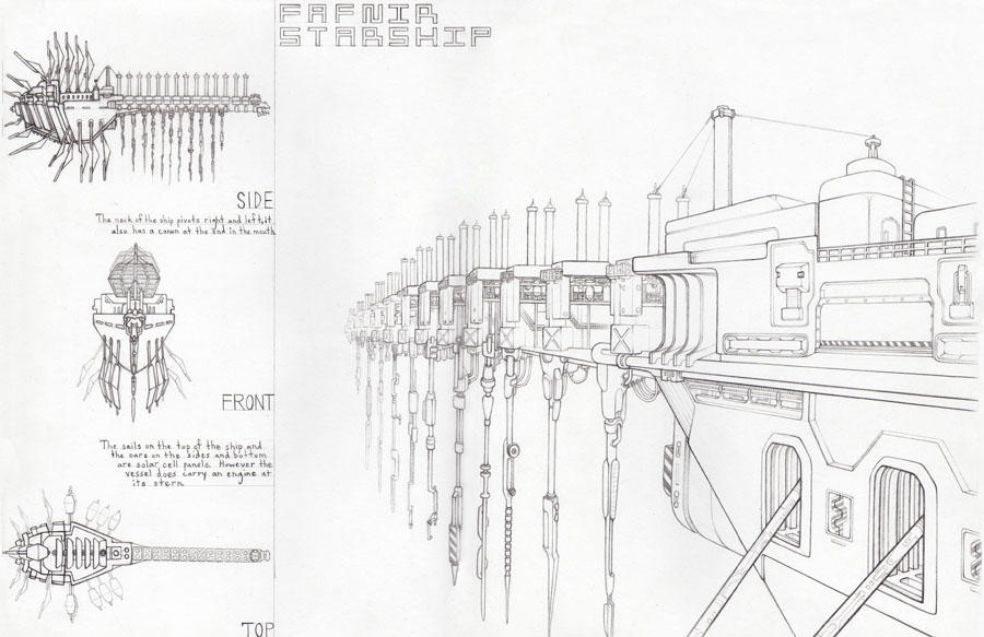 The Fafnir Starship by jon-sideriadis on DeviantArt