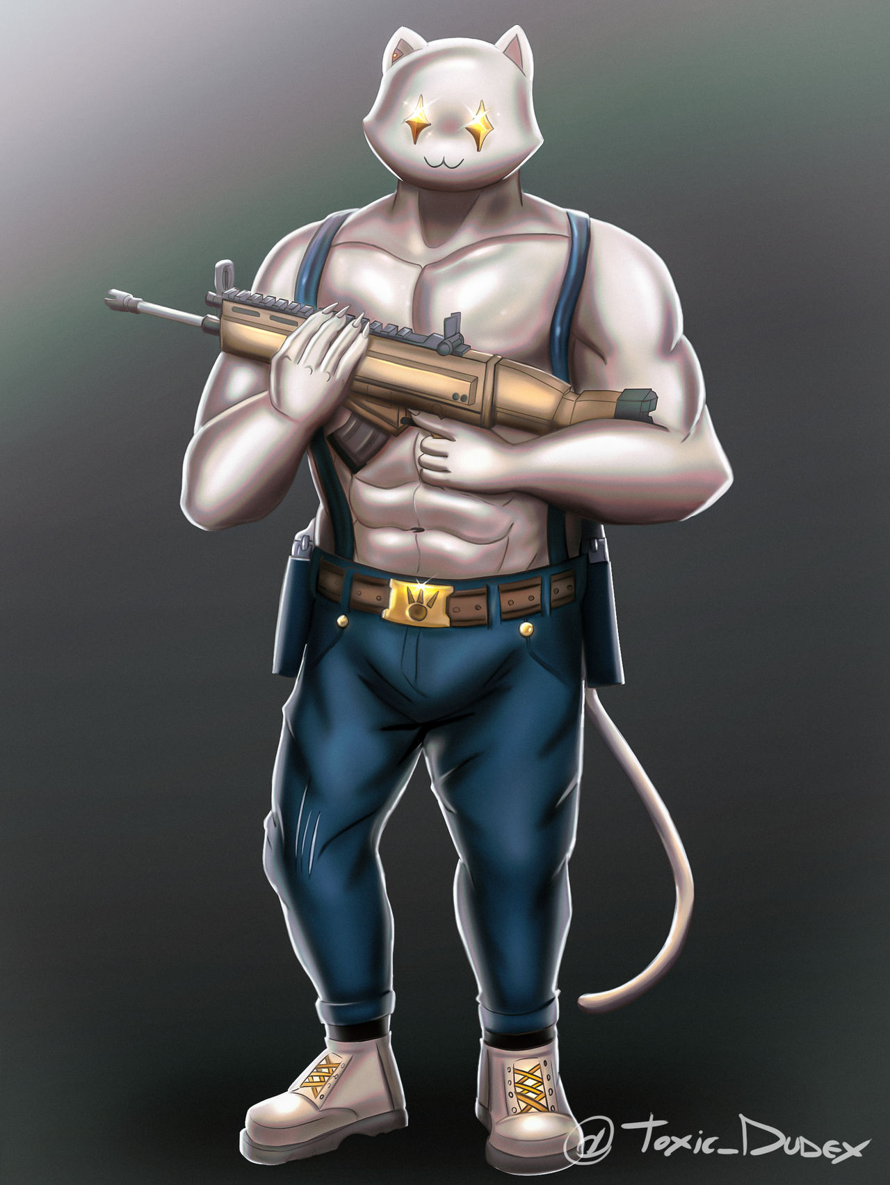 Meowscles Fanart By Toxicdudex On Deviantart