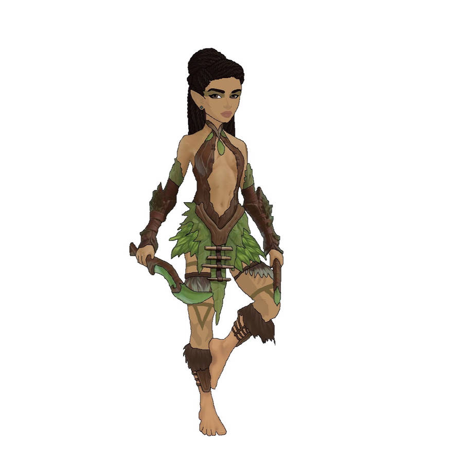 Female Wild Elf Concept Art Forgotten Realms By Forgottenrealmsart On