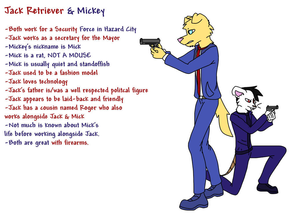 Jack Retriever And Mickey The Rat By Lightningthewolf9 On Deviantart