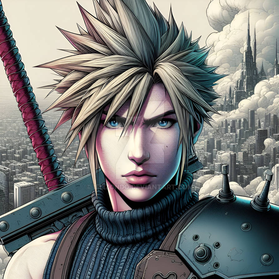 Cloud Strife by iElizondo on DeviantArt Cloud Strife by iElizondo on DeviantArt