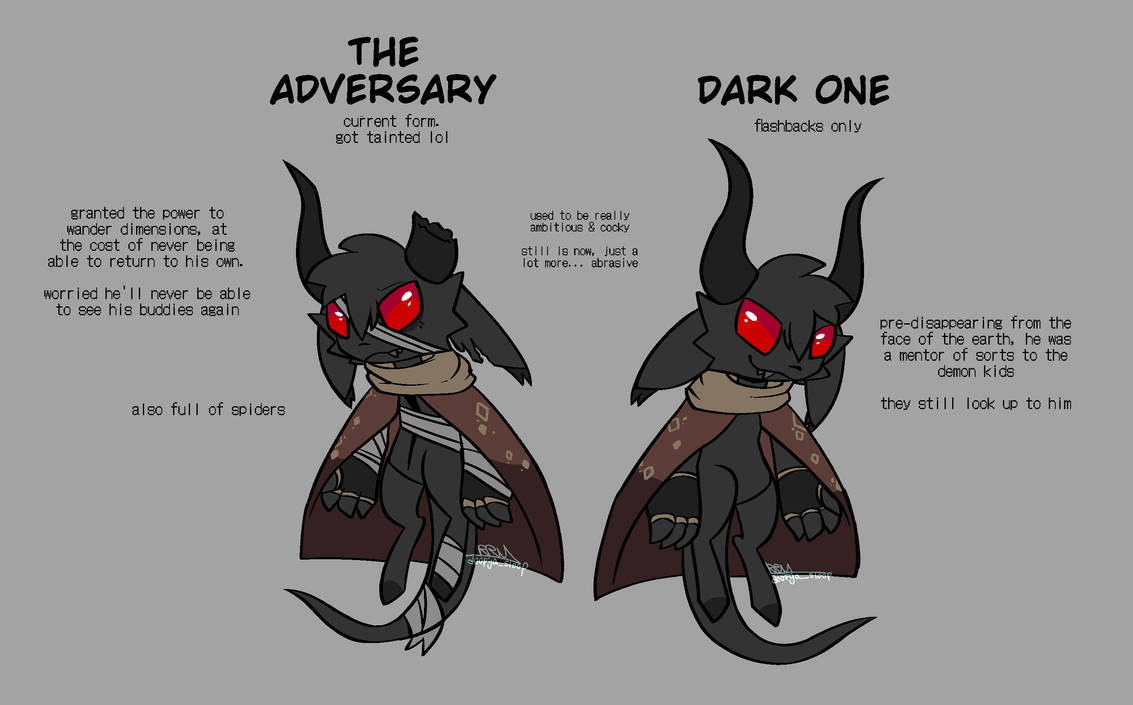 Paper Mario X Tboi Au Dark One The Adversary By Asclepihex On Deviantart