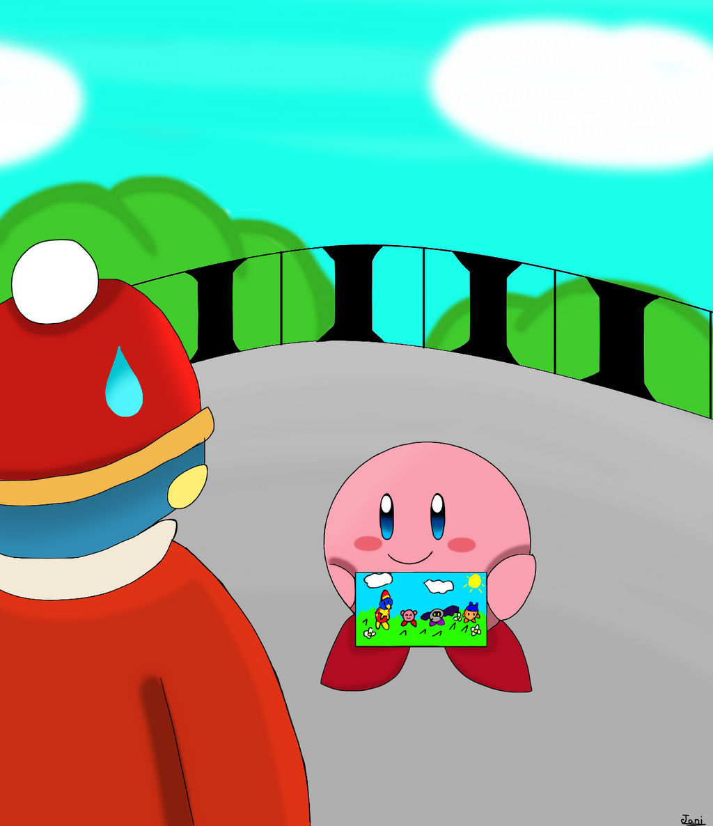 Kirby Drawing By Janidraw On Deviantart