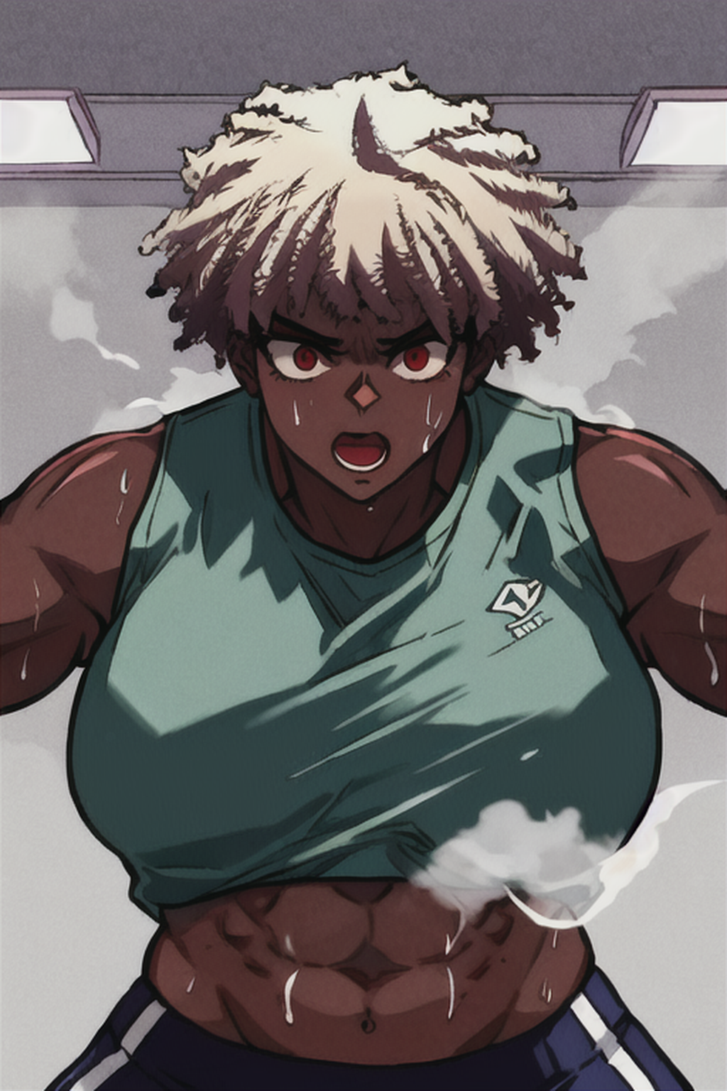 Mucular Ebony Waifu Commissionsopen By Artfulgoddess66 On Deviantart