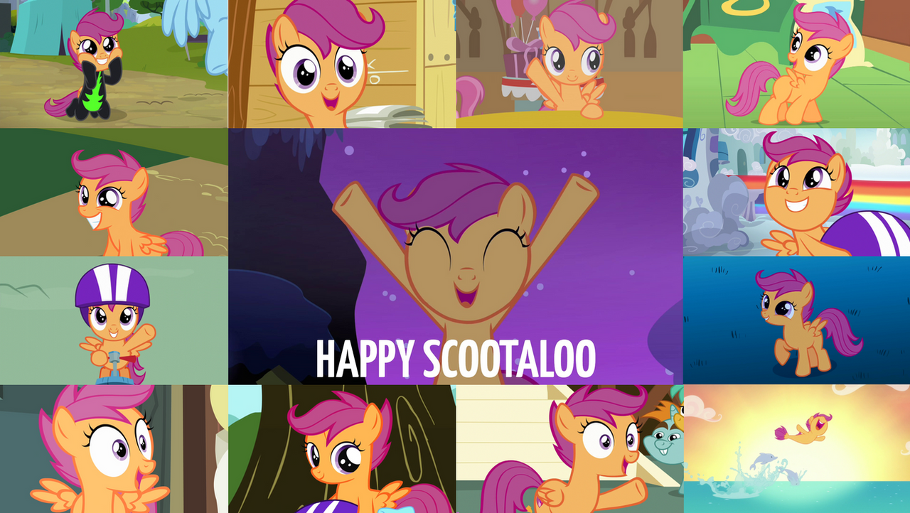 Happy Scootaloo By Quoterific On Deviantart