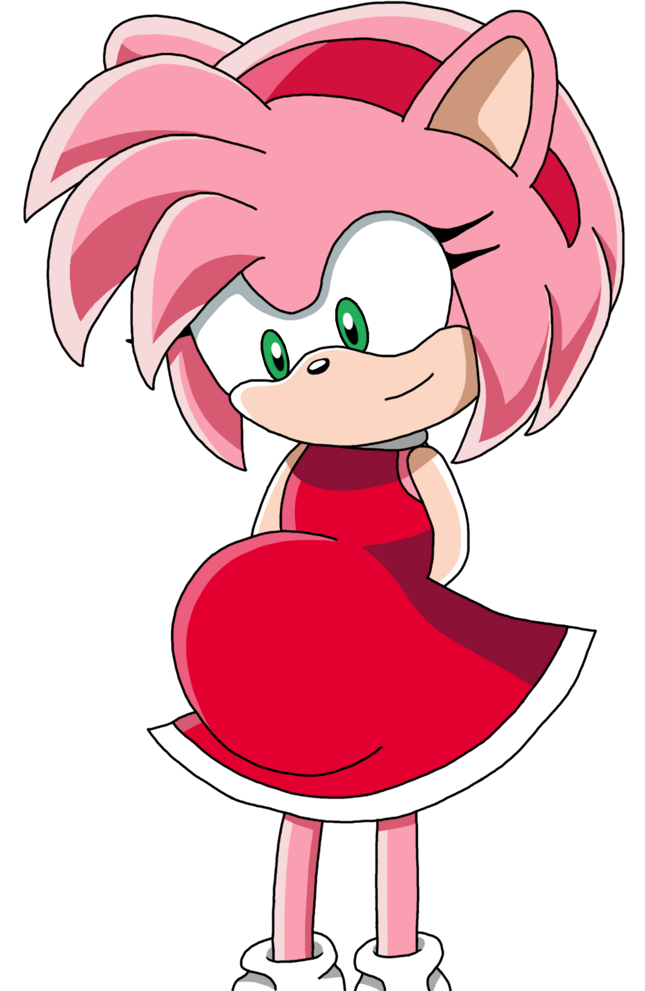 Pregnant Amy Rose 2 Drawing By Shortshaker On Deviantart