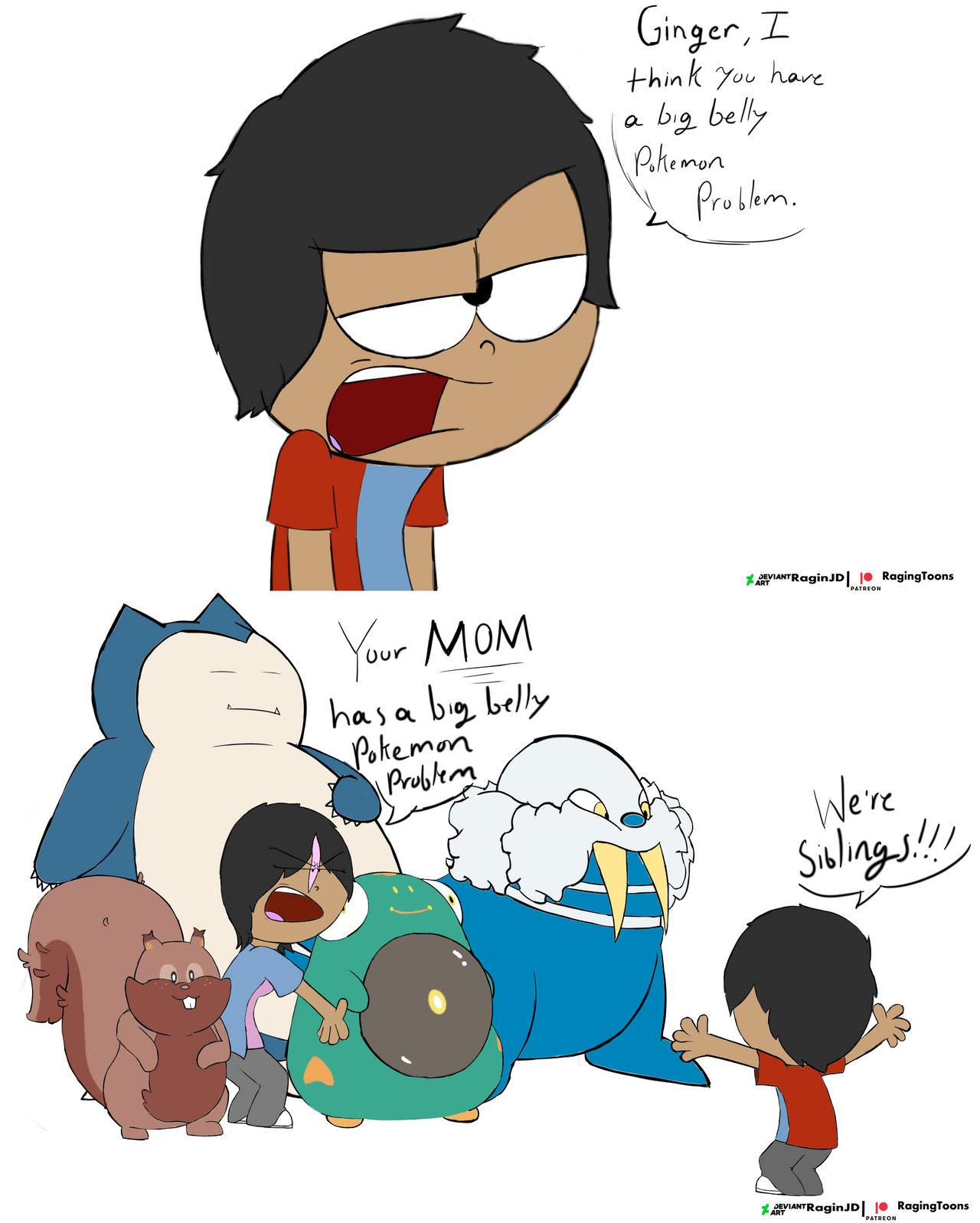 Big Belly Pokemon By Raginjd On Deviantart