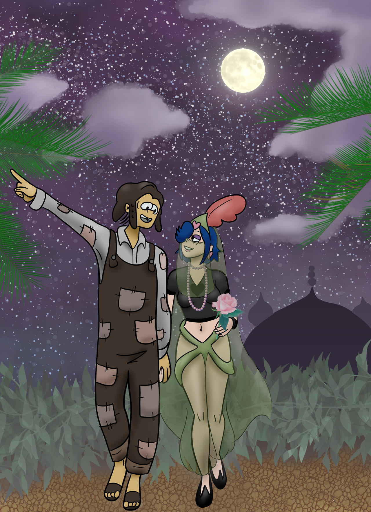 Commission Moonlit Stroll By Eternallost On Deviantart
