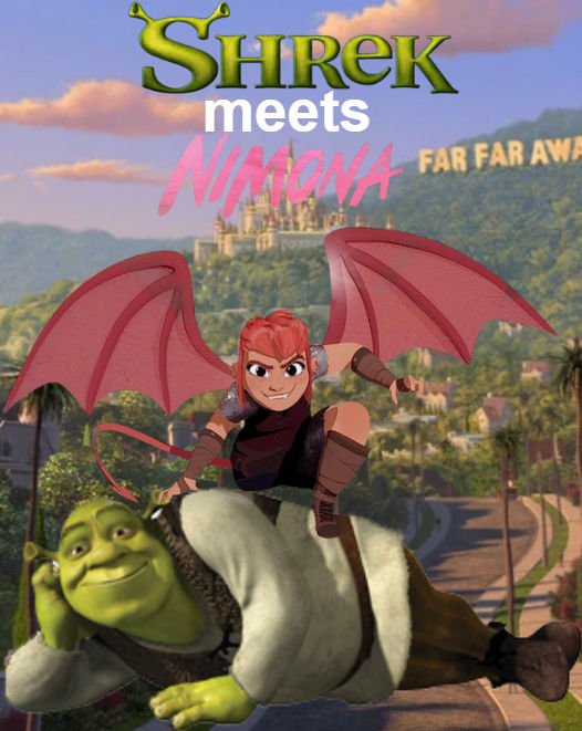 Shrek meets nimona poster teaser 2 by Fredystar on DeviantArt Shrek meets nimona poster teaser 2 by Fredystar on DeviantArt