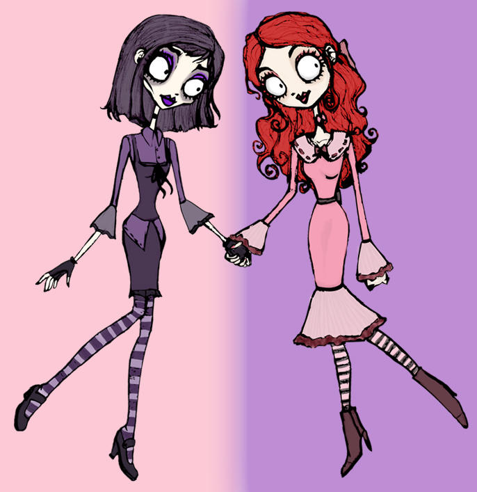 Violet And Rosie By Littleninah On Deviantart
