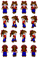 Claire Redfield RPG Sprites by PrincessKali on DeviantArt