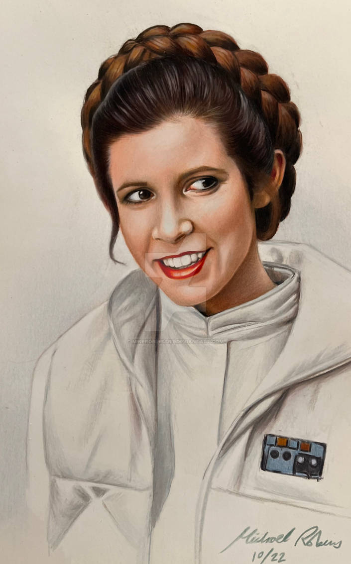 Princess Leia Organa By Mikerobinsart On Deviantart