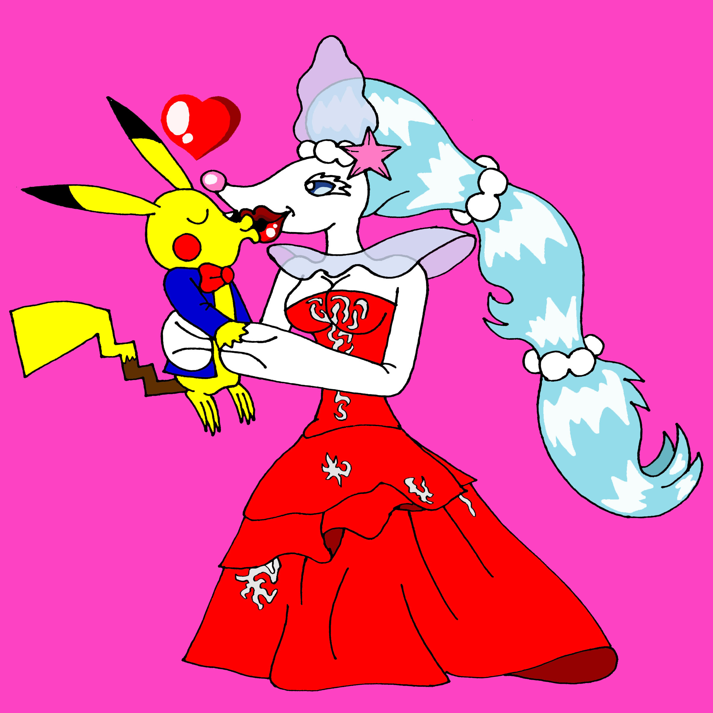 Primarina And Pikachu Kissing While Doing Tango By Rodan5693 On Deviantart