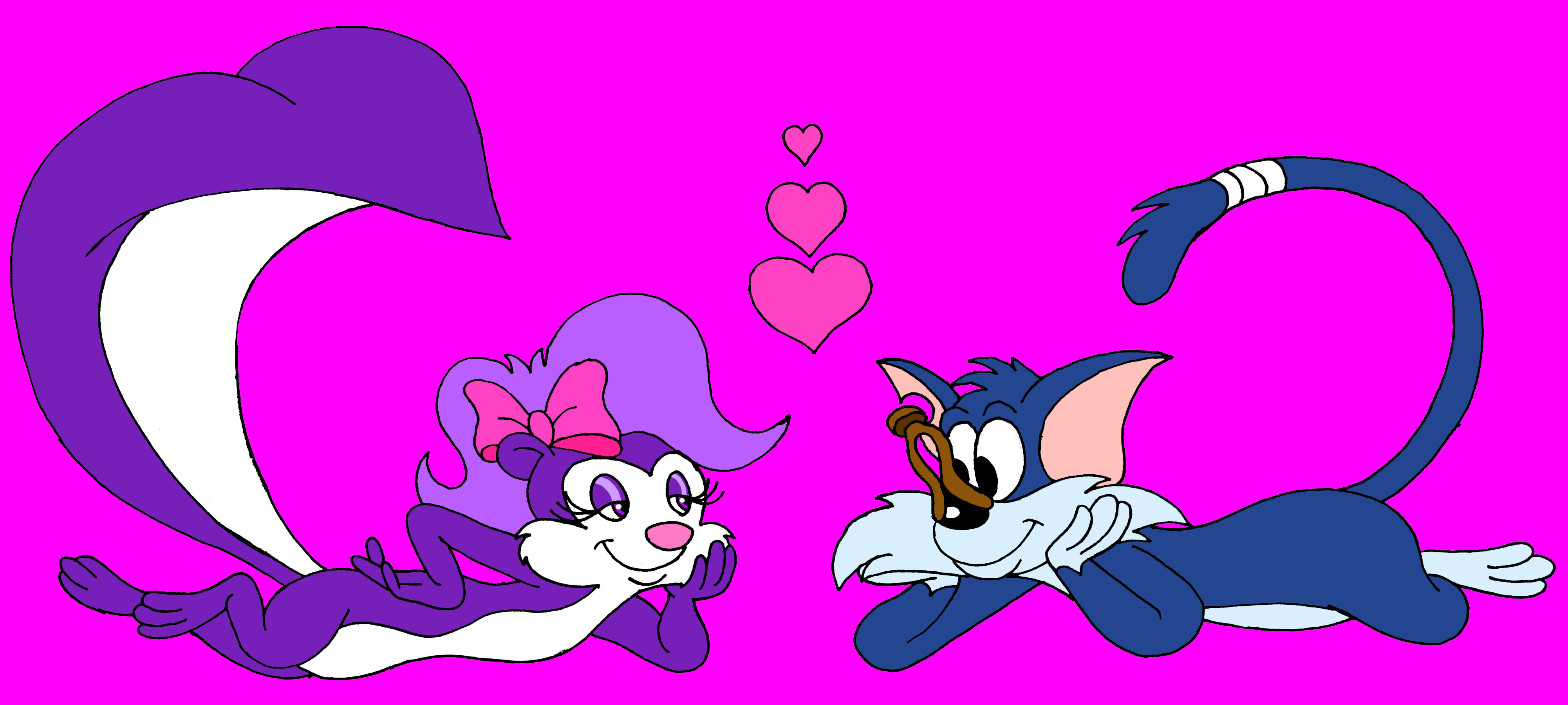 Fifi La Fume X Furrball Stinky Romance By Rodan5693 On Deviantart