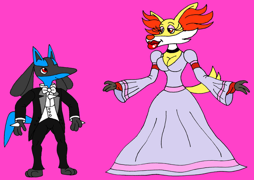 Lucario X Delphox Dressed For The Prom By Rodan5693 On Deviantart