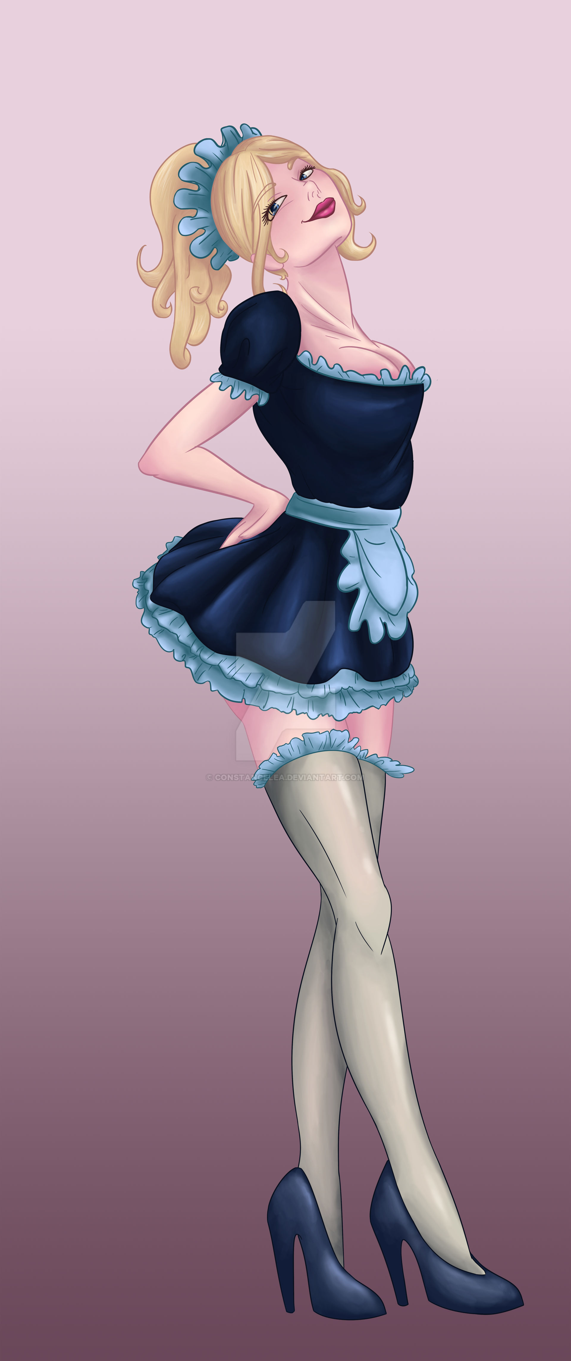 Pinup Maid By Constancelea On Deviantart