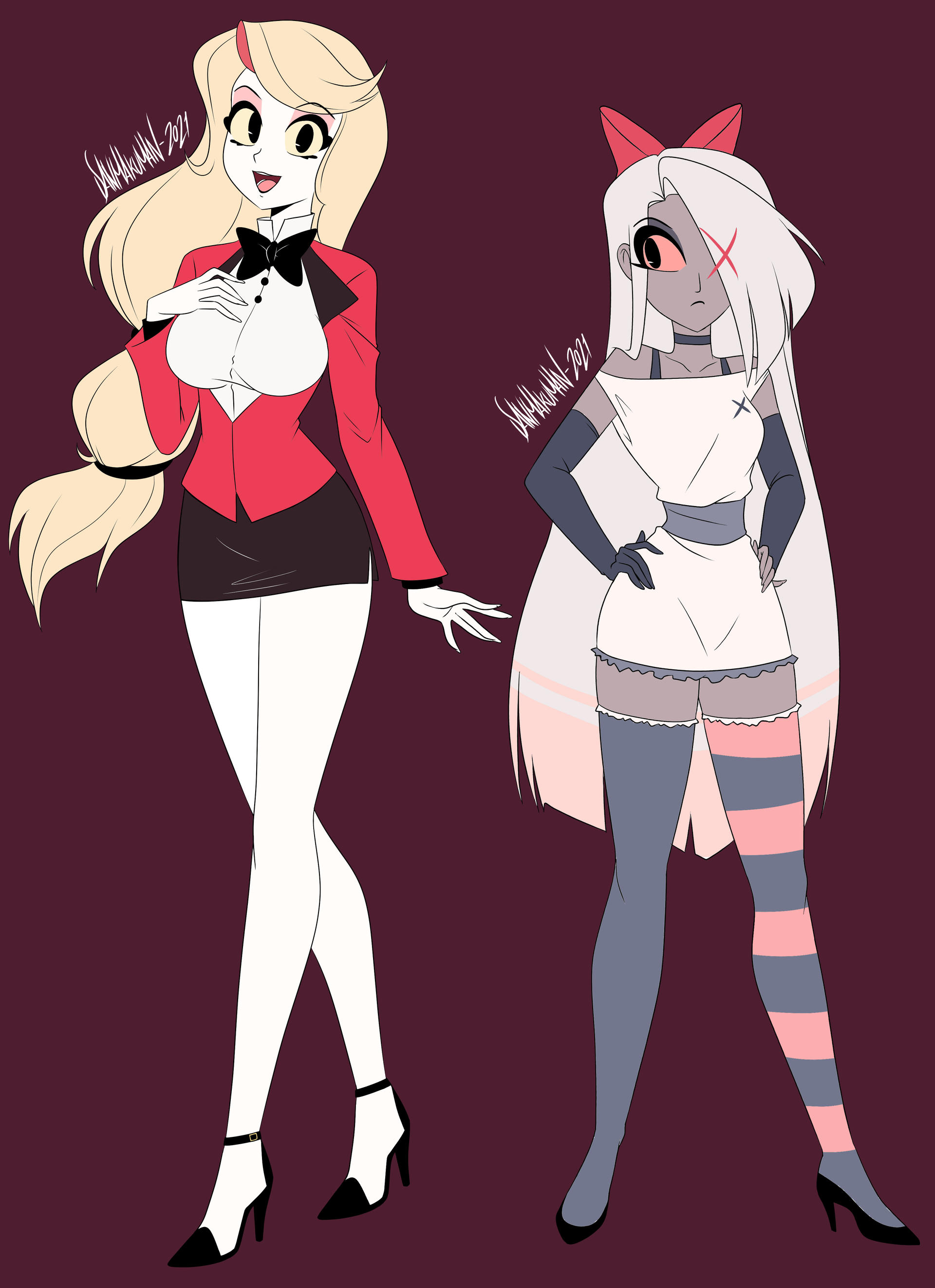 Charlie And Vaggie By Godzillamaster1 On Deviantart