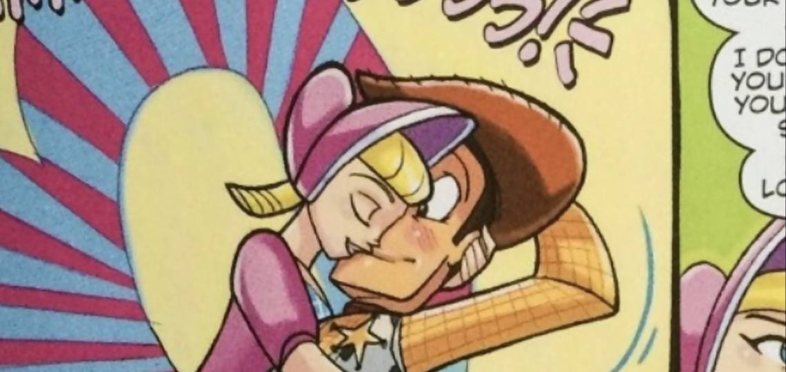 Bo Peep Kissing Woody Comic Page 1 By Romanceguy On Deviantart