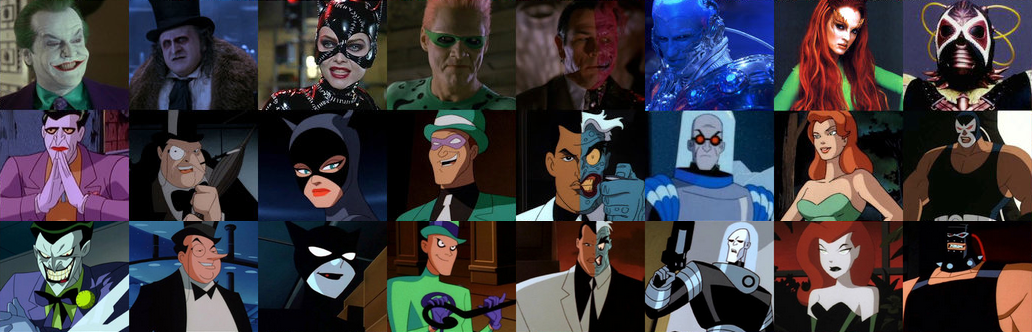 Batman Villains Burtonverse Vs Dcau By Polskienagrania1990 On Deviantart