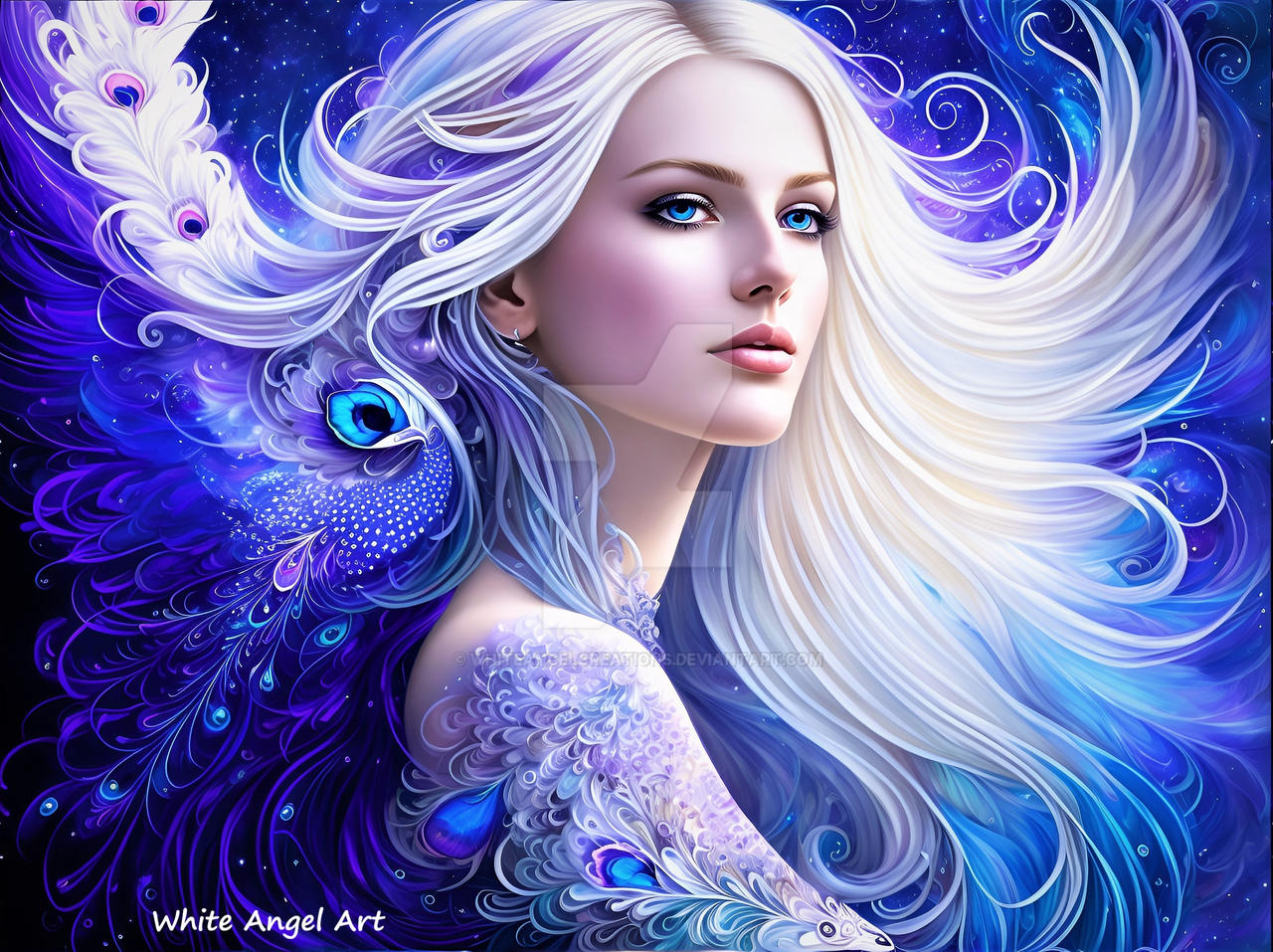 Beautiful Peacock Lady By Whiteangelcreations On Deviantart