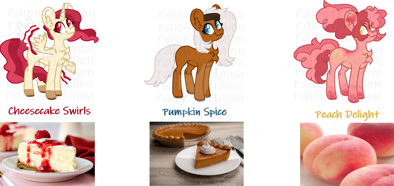(2/3) OPEN OTA/NYP MLP Food-Themed Adopts by raionthelaion on DeviantArt (2/3) OPEN OTA/NYP MLP Food-Themed Adopts by raionthelaion on DeviantArt