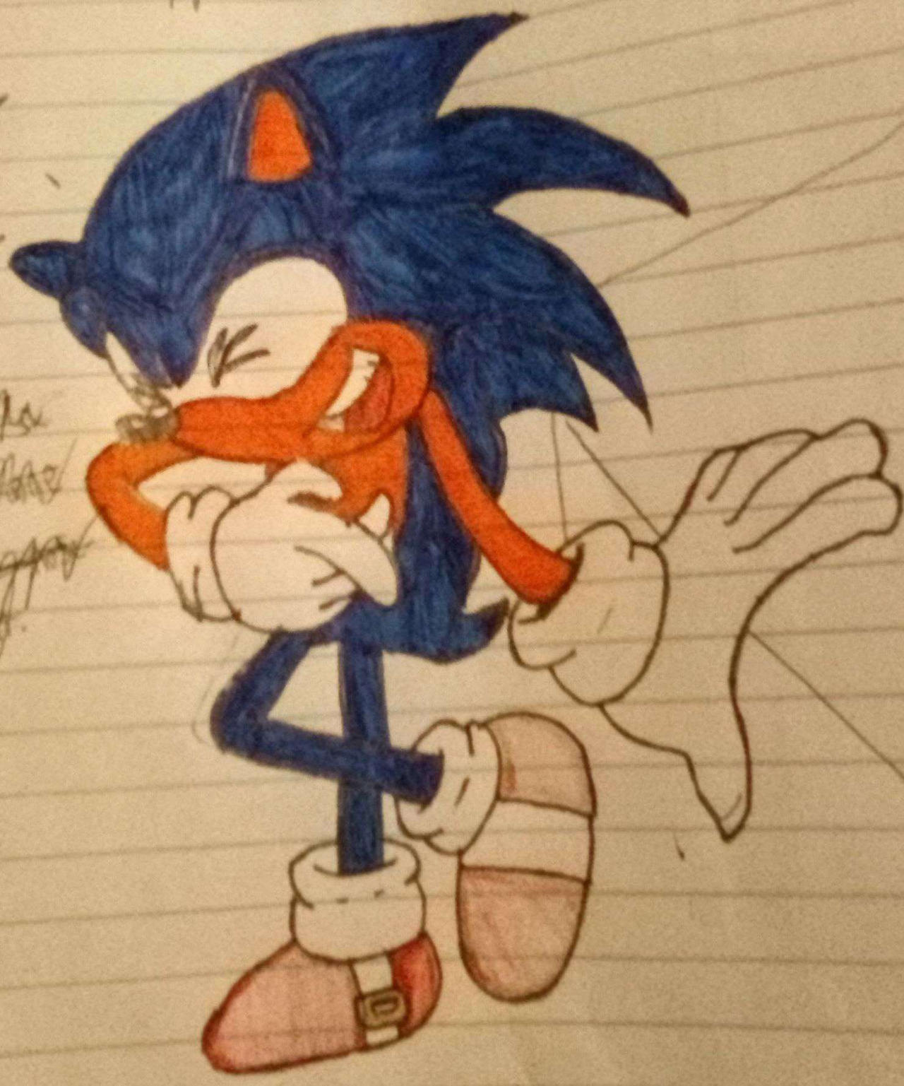 Sonic Laughing Sonic Adventure Sonic Drawing By Koopd On Deviantart