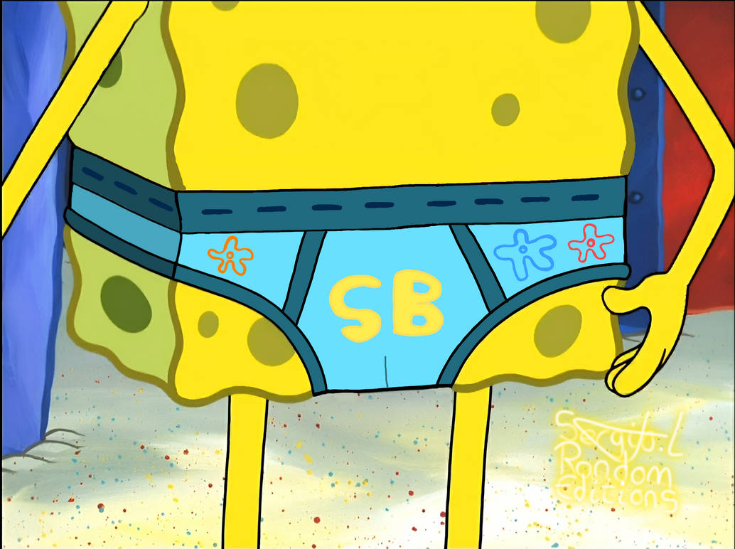 Spongebob With His New Underwear Edition By Sergibluebird16 On Deviantart