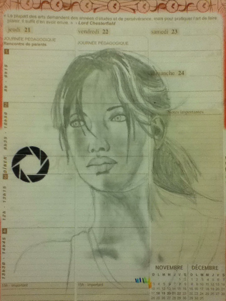 Chell Portrait Doodle By Snowsuper123 On Deviantart