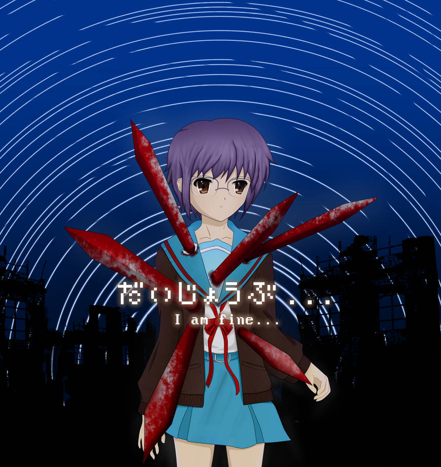 I Am Fine Yuki Nagato Fan Art By Wingxsaber On Deviantart