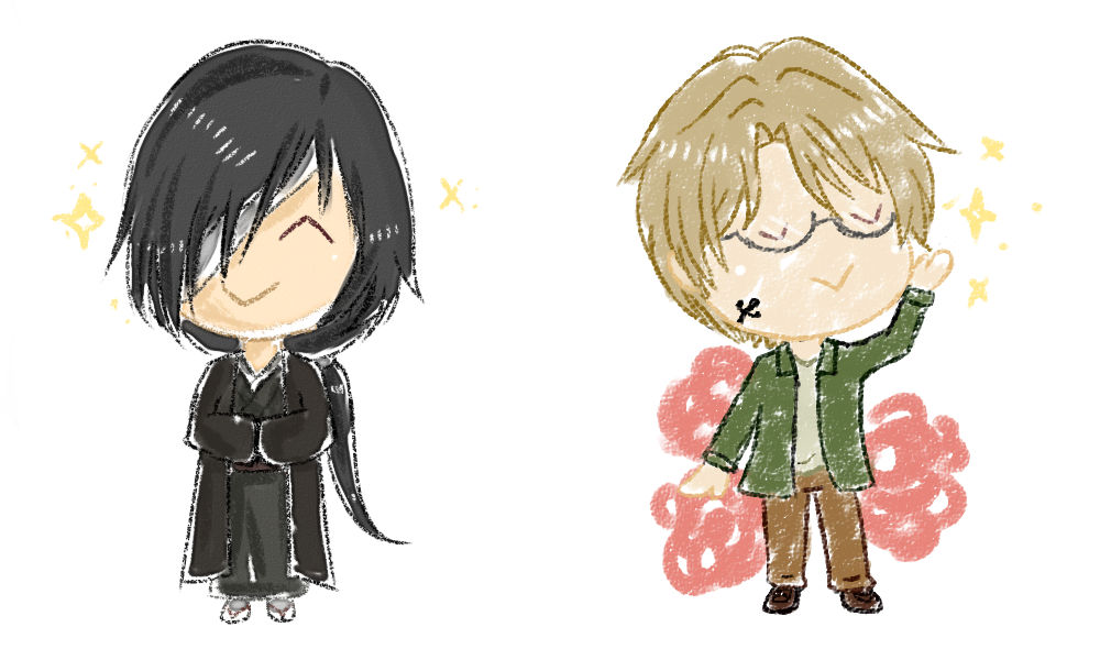 Chibis Matoba And Natori By Kikilix On Deviantart